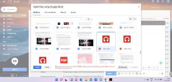 How To Send A File Over 25MB On Gmail