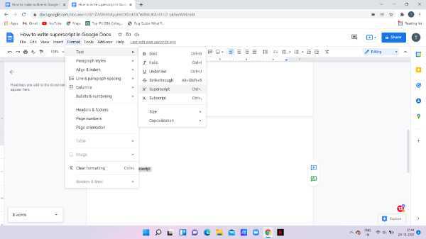  How To Write Superscript In Google Docs 